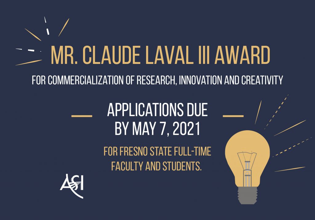 The Claude C. Laval III Award for Commercialization of Research ...